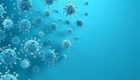 Premium Photo Virus On Blue Background