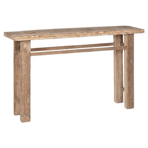 Nkuku Ibo Reclaimed Wood Console Table Natural Breeze Furnishings