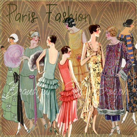 Paris Fashion Ladies 1920s Cutouts Flapper Era Fashion Models Roaring