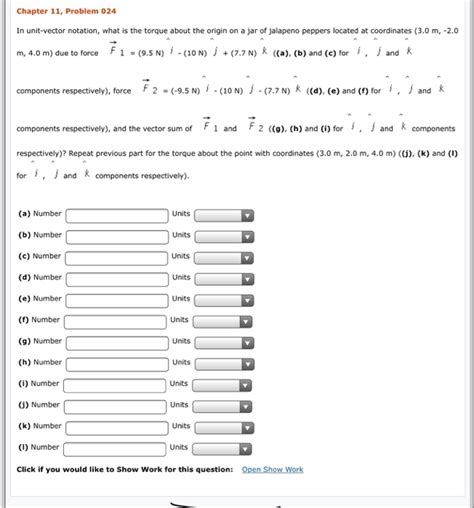 Solved Chapter 11 Problem 024 In Unit Vector Notation What
