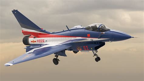 Plaaf J10 Vigorous Dragon Aerobatic Team 3d Model 149 3ds Blend