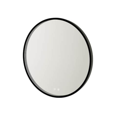 Solo Round Mirror Led Illuminated In Black