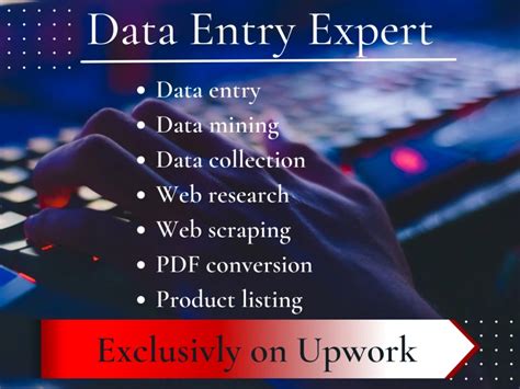 Flawless Data Entry Services As A Virtual Assistant Upwork