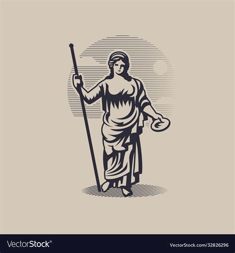 Goddess Hera Or Juno Royalty Free Vector Image