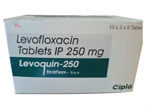 Levaquin Levofloxacin Tablets 10x2x5 Tablet 250 Mg At ₹ 16strip In