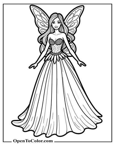 Fairy Coloring Pages 40 Easy And Free Printable Pdf Opentocolor