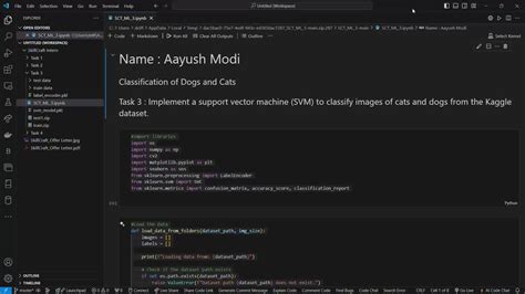 Aayush Modi On Linkedin Internship Machinelearning Svm