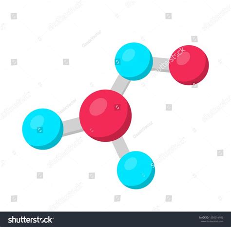 Chemistry Molecule Structure Model Vector Illustration