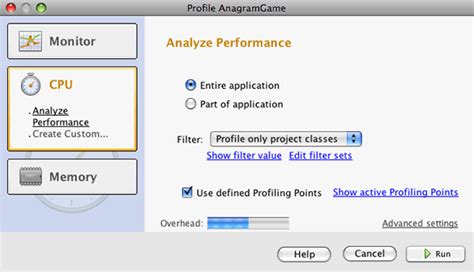 Java Control Tptp Profiling Programmatically Stack Overflow