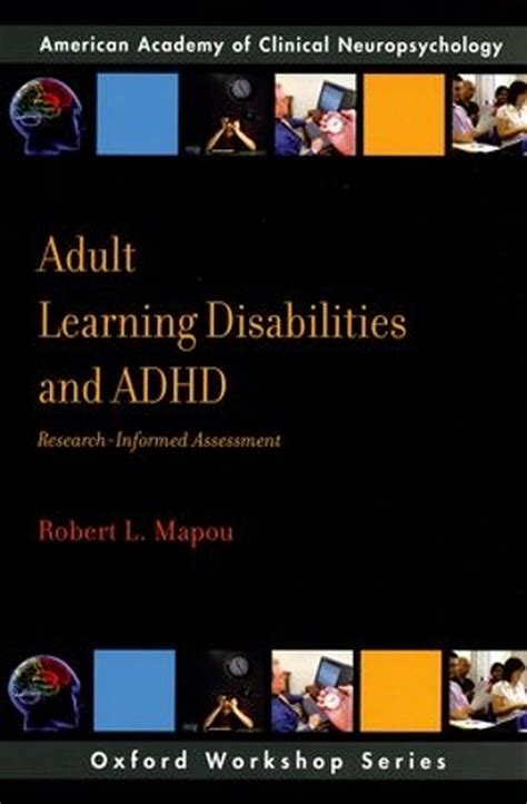 Adult Learning Disabilities And Adhd By Robert L Mapou Paperback 9780195371789 Buy Online