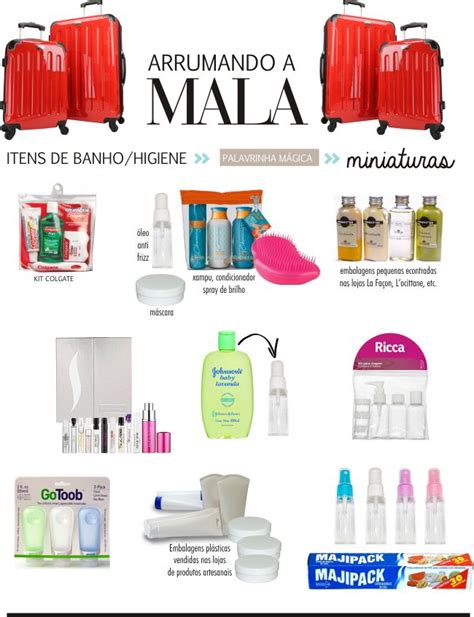 Opinobox Arrumando A Mala Itens De Higiene And Limpeza Kits De Viagem Malas De Viagem Fazer