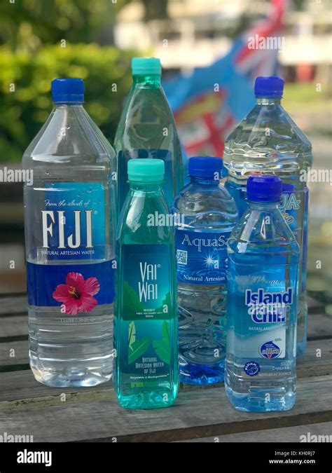 Viti Levu Fiji Islands 14th Oct 2017 Different Brand Bottles Of