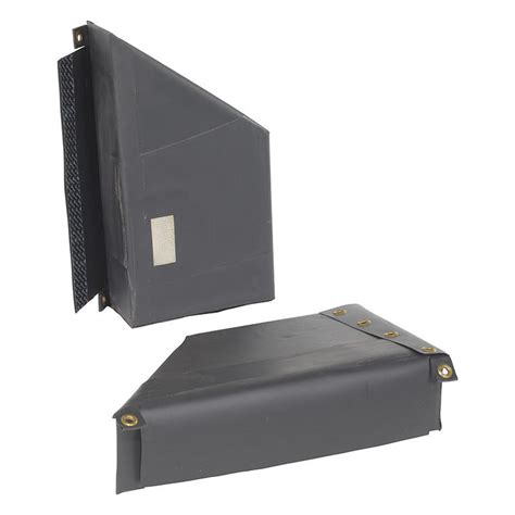 Vinyl Dock Seal Draft Blocker 24in Length Black Yellow Certified Mtp