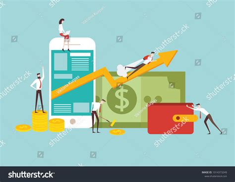 Illustration Virtual Business Assistant Flat Icon Stock Vector Royalty