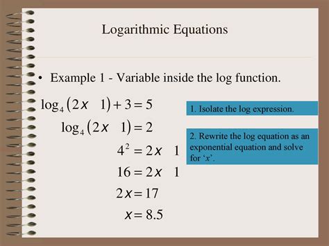 Chapter 8 Section 6 Solving Exponential & Logarithmic Equations - ppt download