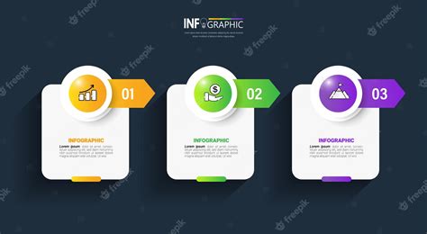 Premium Vector 4 Steps Process Infographic Template