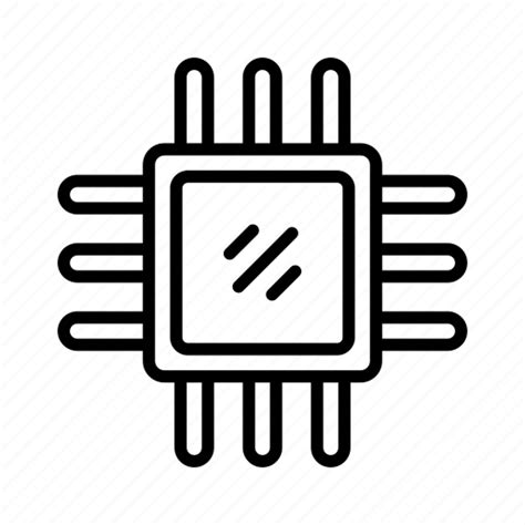 Cpu Computer Chip Digital Technology Microchip Hardware Icon