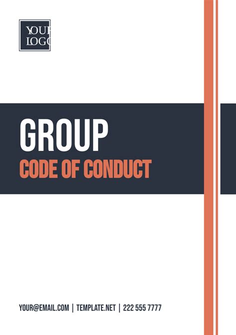 Free Group Code Of Conduct Template To Edit Online