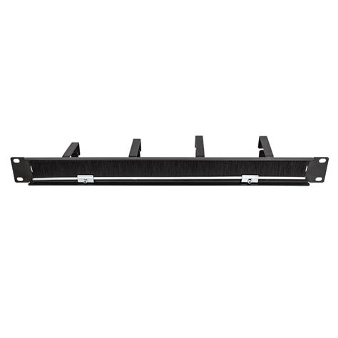 19 Kabel Rangeerpaneel Met Borstel Doorvoer Zwart Datakastbe