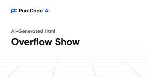 10 Best Html Overflow Show Components For Modern Ui 2025
