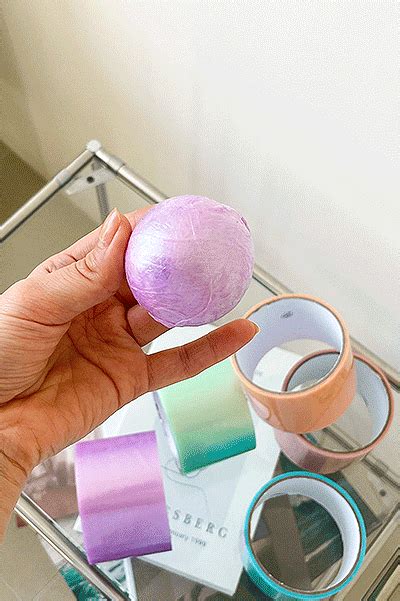 6cm 펄테이프공 1 1할인 Sns인싸놀이 테이프공 실리콘테이프 테이프풍선 만득이 슬라임 Diy 끈적이 끈끈이 말랑이 찐득볼 쫀득볼 장남감 선물 틱톡 집콕놀이 물풍선