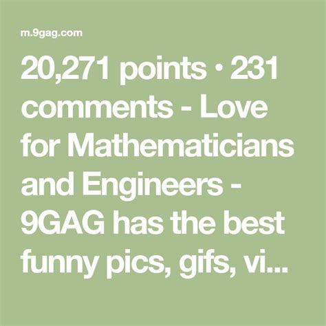 Love For Mathematicians And Engineers