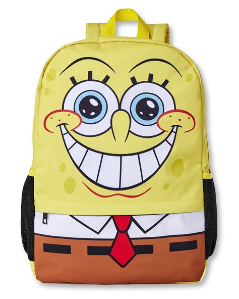 Spongebob Squarepants Backpack Large Face Character Design Laptop Bag