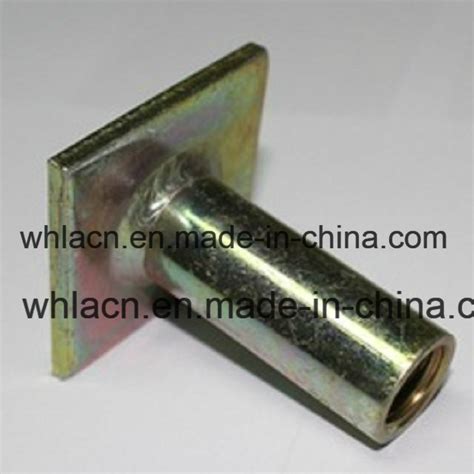 Precast Concrete Plate Lifting Anchor Fixing Socket Insert Welded With Plate Ring Clutch And