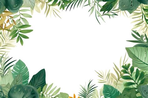 Premium Vector Jungle Themed Card Template