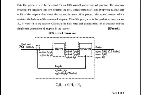 Q4 The Process Is To Be Designed For An 80 Overall Conversion Of