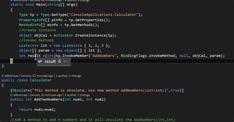 Reflection In C