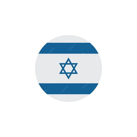 Premium Vector Israeli Flag Icon Vector Template Illustration Logo Design