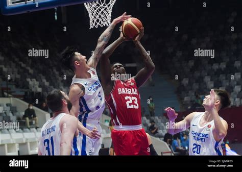 Jakarta Indonesia 12th July 2022 Mohammed Hamooda 2nd R Of Bahrain Goes Up For A Basket