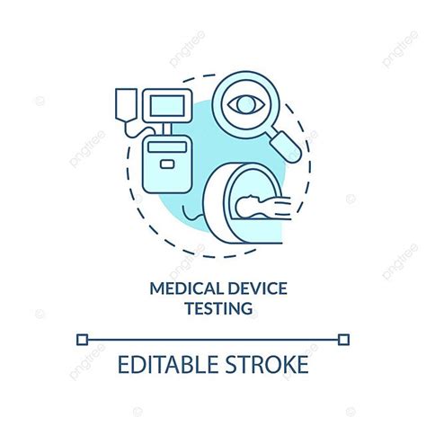 Medical Device Testing Turquoise Concept Icon Graphic Equipment Circle