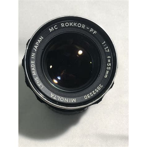 【mdsr】minolta Mc Rokkor Pf 55mm F172852230 蝦皮購物