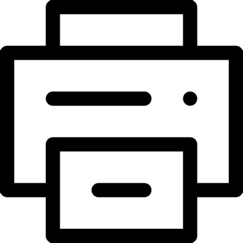 Printer Basic Rounded Lineal Icon