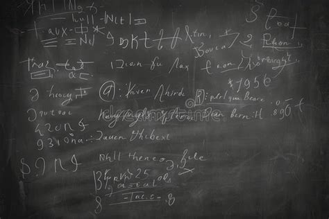 Chalkboard With Mathematical Equations Stock Illustration Illustration Of Complex Numbers