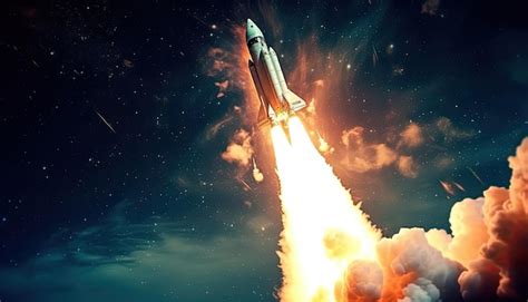 Premium Ai Image Rocket Launching Into Space Exploration Mission