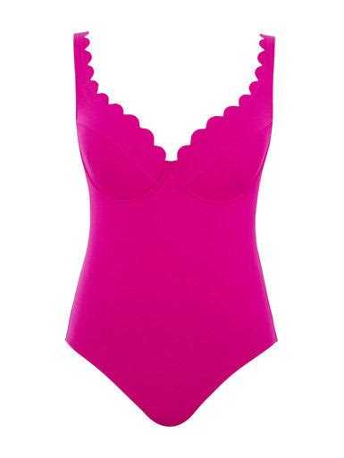 Panache Spirit Rita Plunge Swimsuit Magenta Prettylovelylingerie