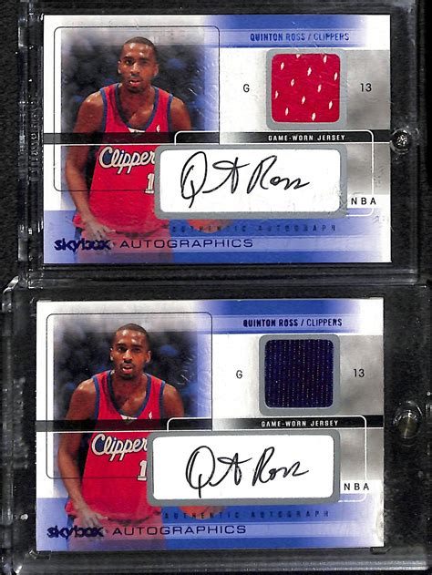 Lot Detail Lot Of 12 Basketball Autograph Cards W Karl Malone