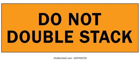 Shipping Storage Labels Do Not Stack Stock Vector Royalty Free
