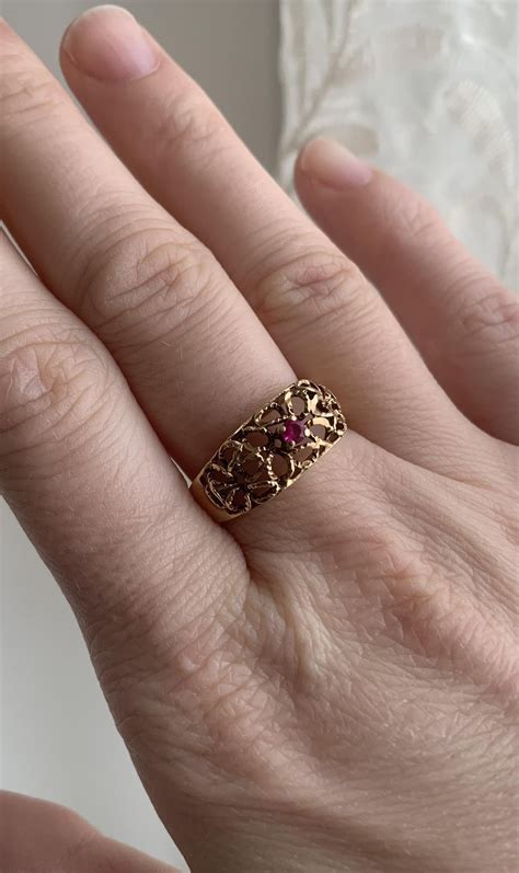 Thrifted A Ruby Sister To My Emerald Ring Not Sure If The Eras Match