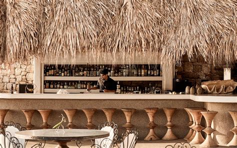 Infinity Pool Bar Myconian Villa Collection Best Hotels In Greece Pool Bar Tiki Bar Decor