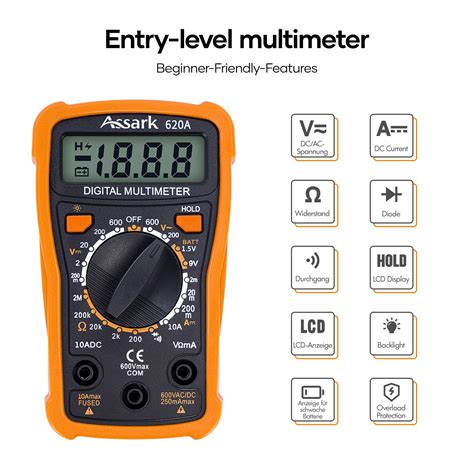 Digital Multimeter Voltage Tester 2000 Counts