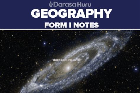 Topic 1 Introduction To Geography Geography Notes Form One New Curriculum