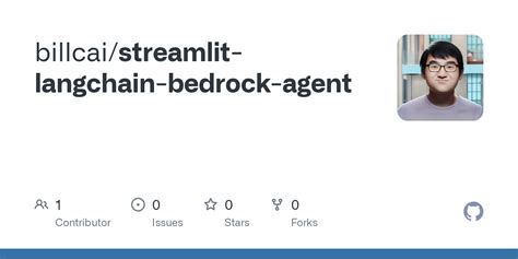 Github Billcai Streamlit Langchain Bedrock Agent