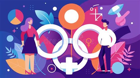 Abstract White Male And Female Symbols Background Vector Illustration