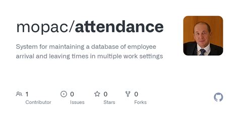 Github Mopac Attendance System For Maintaining A Database Of Employee Arrival And Leaving