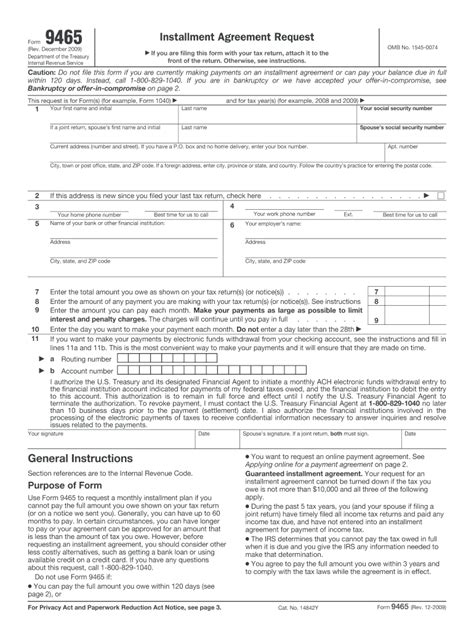 Form 9465 Fill Out And Sign Online Dochub