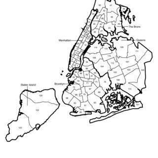 An Approximate Mapping Of Nypd Precincts To Nyc Community Districts
